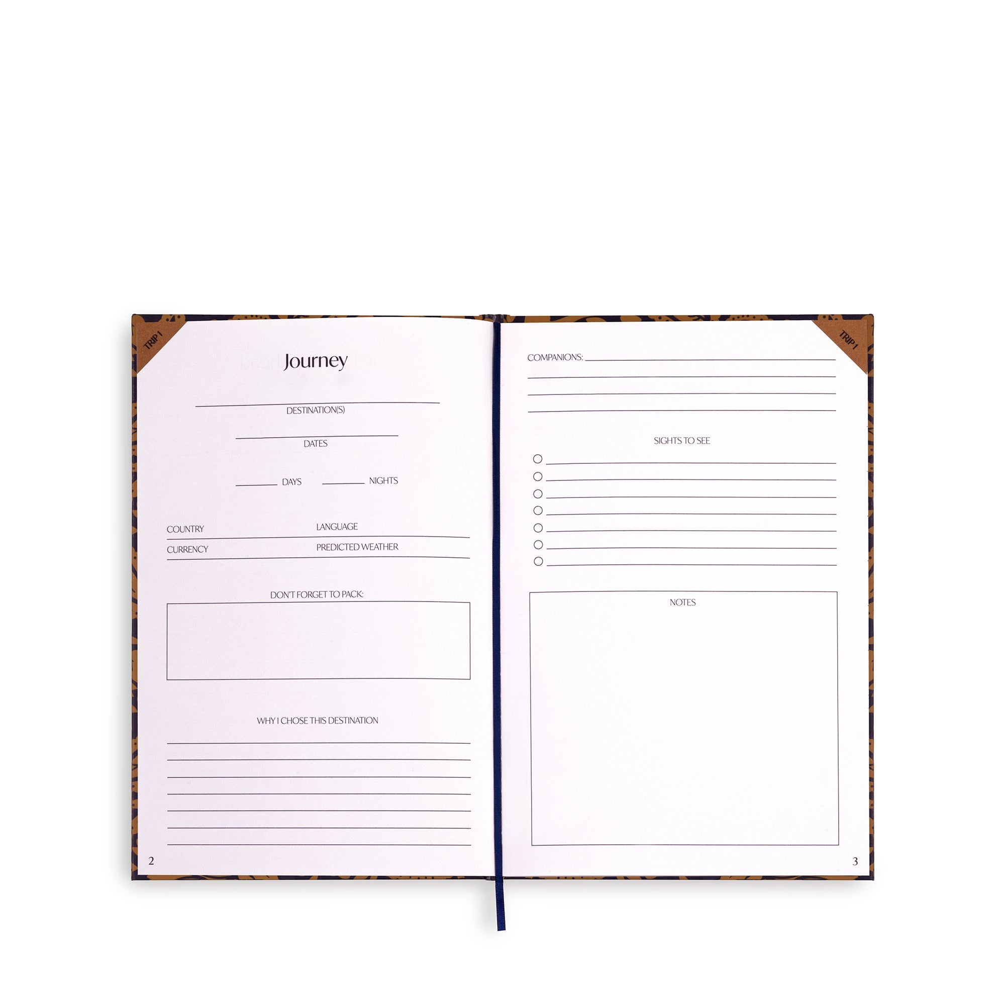 Vera Bradley Travel Journal, Lotus Montage Roasted Pecan – Garvin Lane