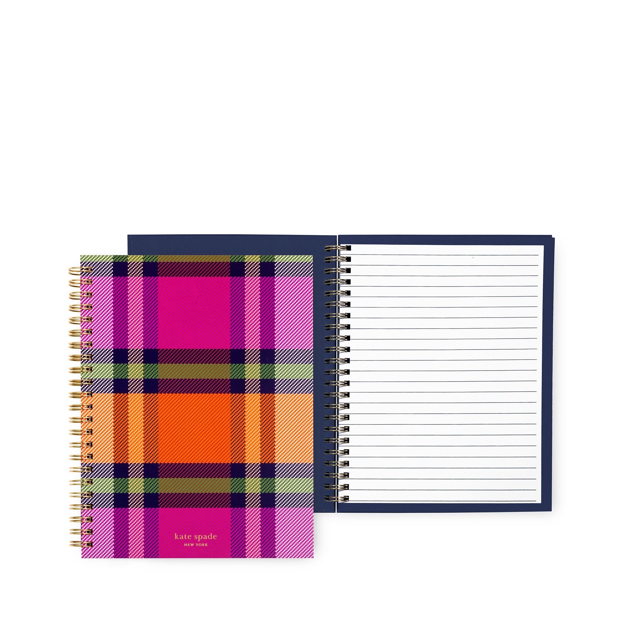kate spade new york Small Spiral Notebook, Grand Plaid Duo – Garvin Lane