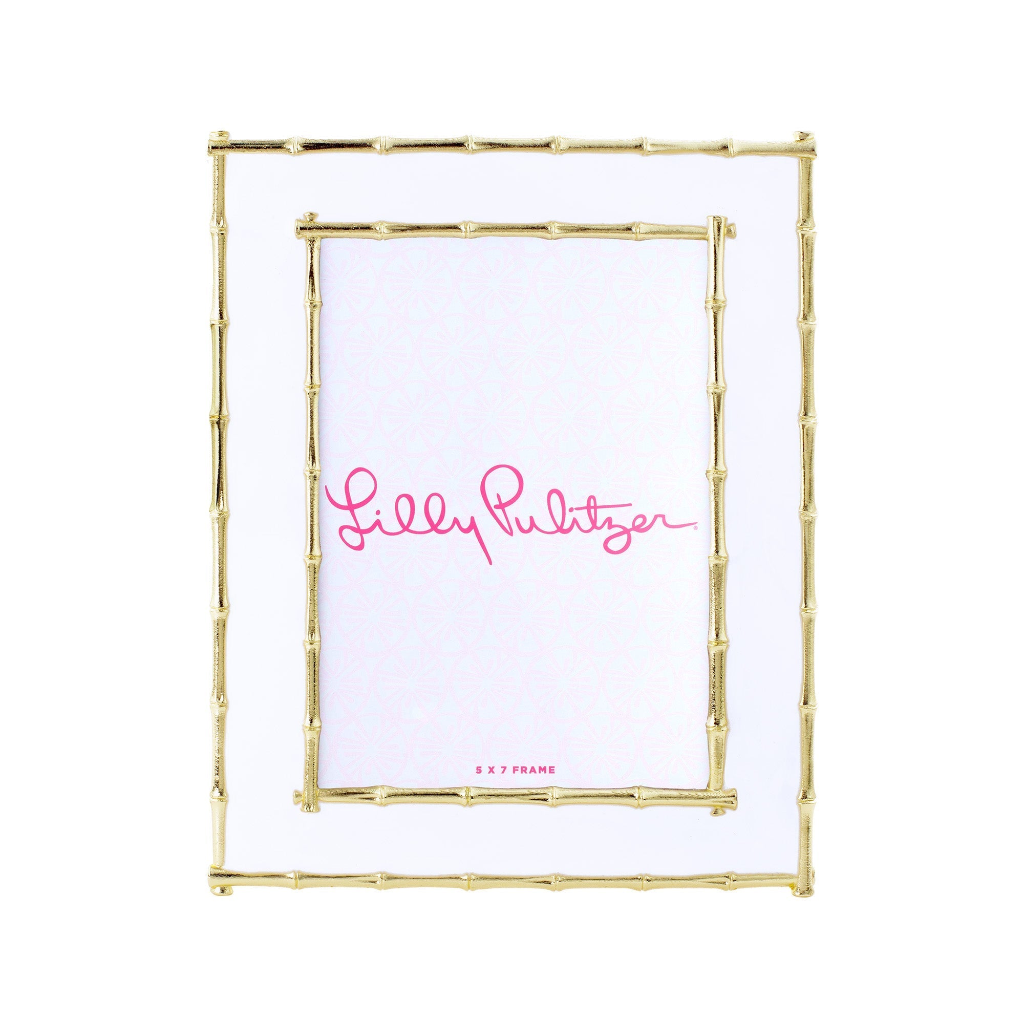 Lilly Pulitzer Large Picture Frame, Bamboo Enamel (White) – Garvin Lane