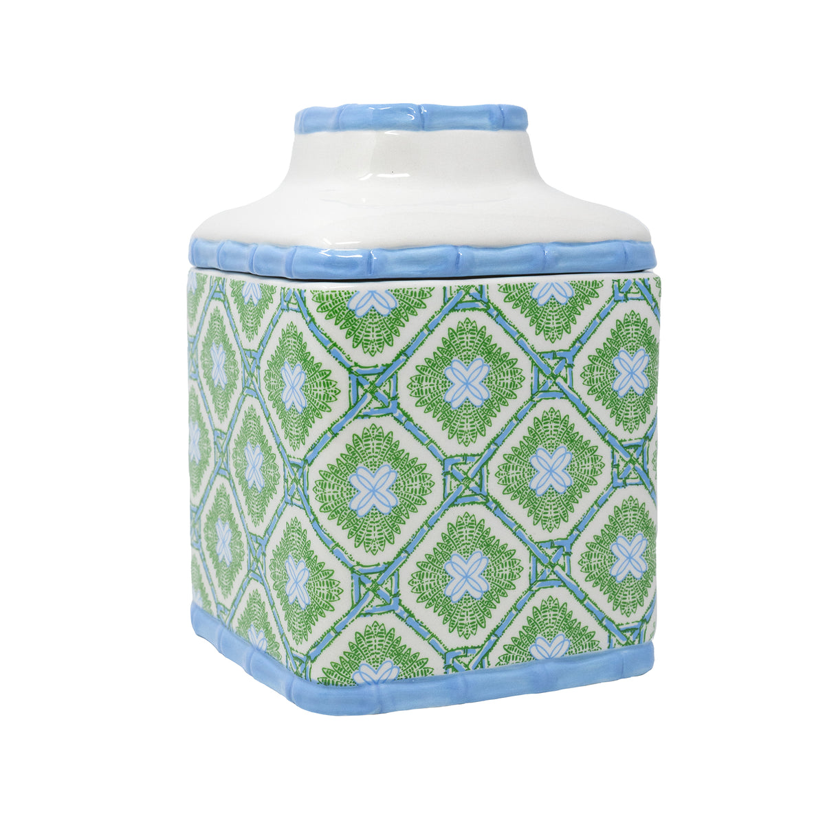 Lilly Pulitzer Tissue Holder, Bamboo Logo Trellis – Garvin Lane