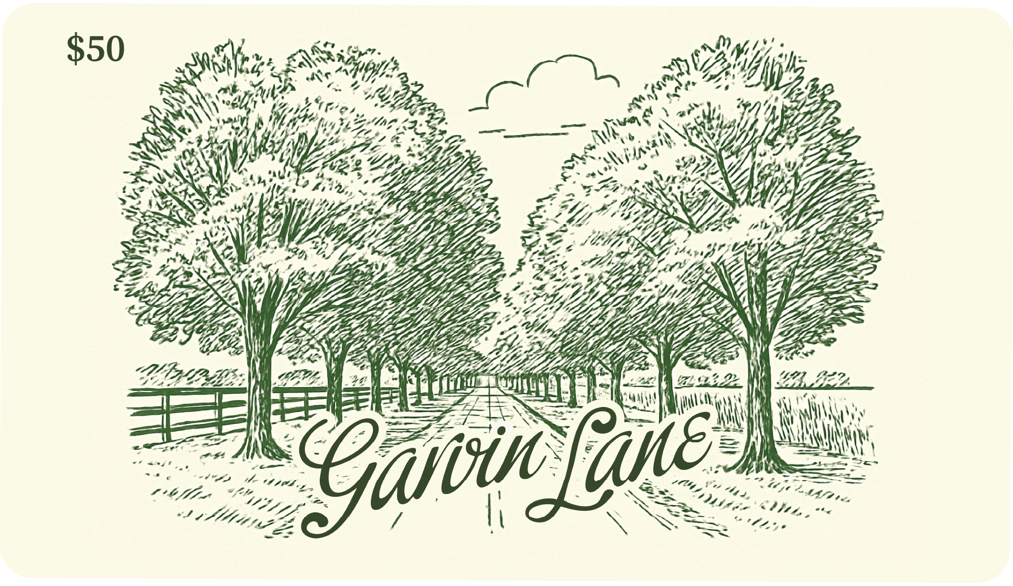 Garvin Lane Garvin Lane Gift Cards