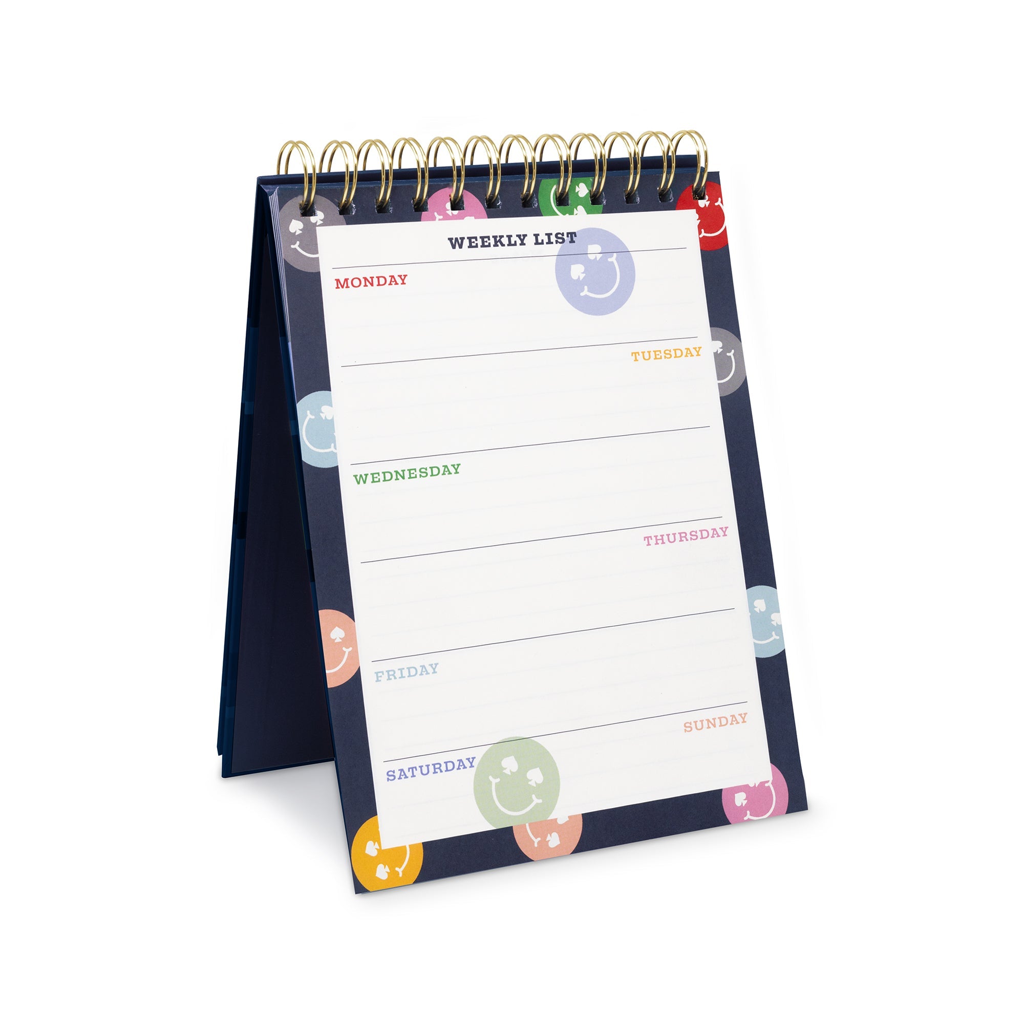 Weekly Desktop Planner, Spade Smiley – Garvin Lane